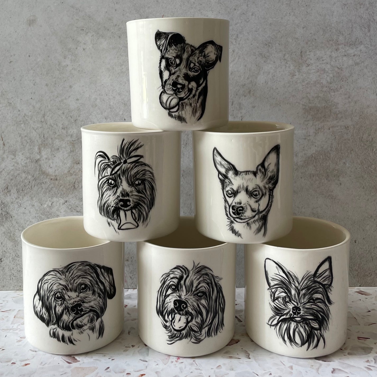 Pet Portrait Mug – Cara Dempers Art